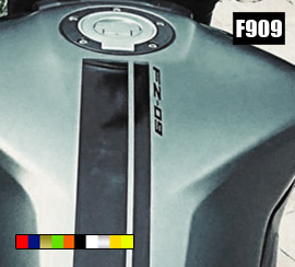 Yamaha FZ-09 FUEL STRIPES custom STICKERS